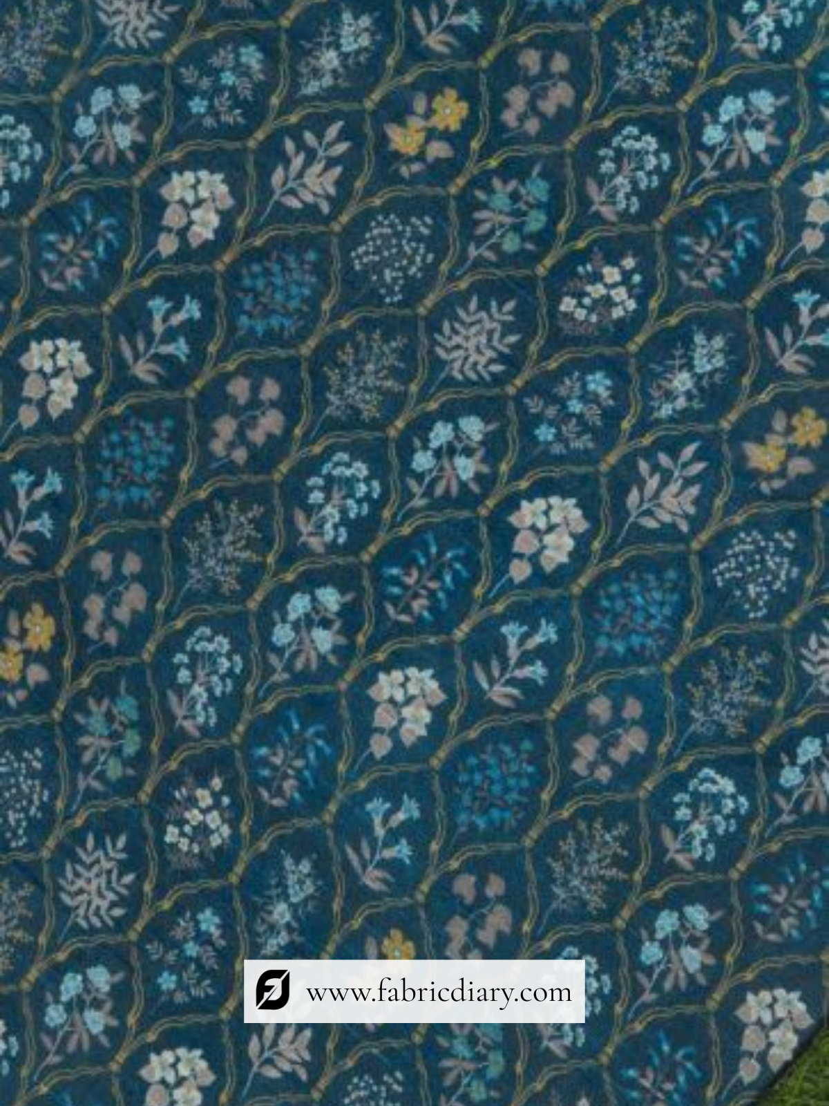 Leaf Veil Printed Fabric Manufacturer & Wholesale DL – FabricDiary